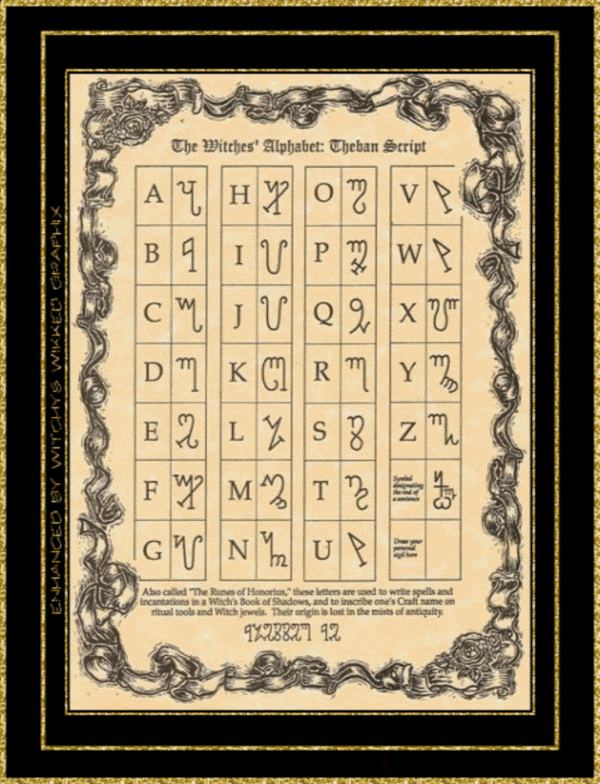 Witch Alphabet gif by GoddessofTarot | Photobucket